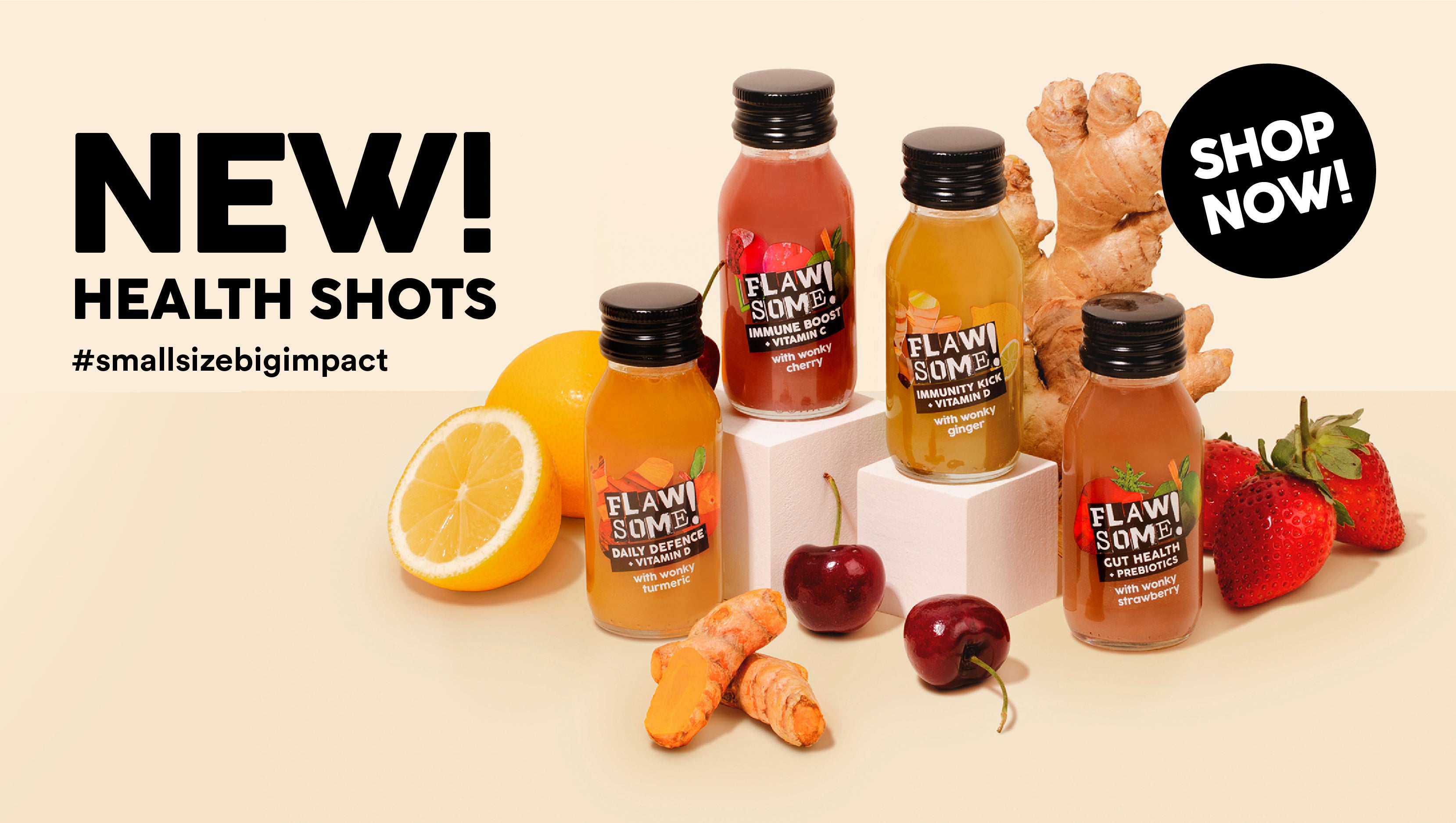 SMALL IN SIZE, BIG IN IMPACT: SUSTAINABLE HEALTH SHOTS! – Flawsome! drinks