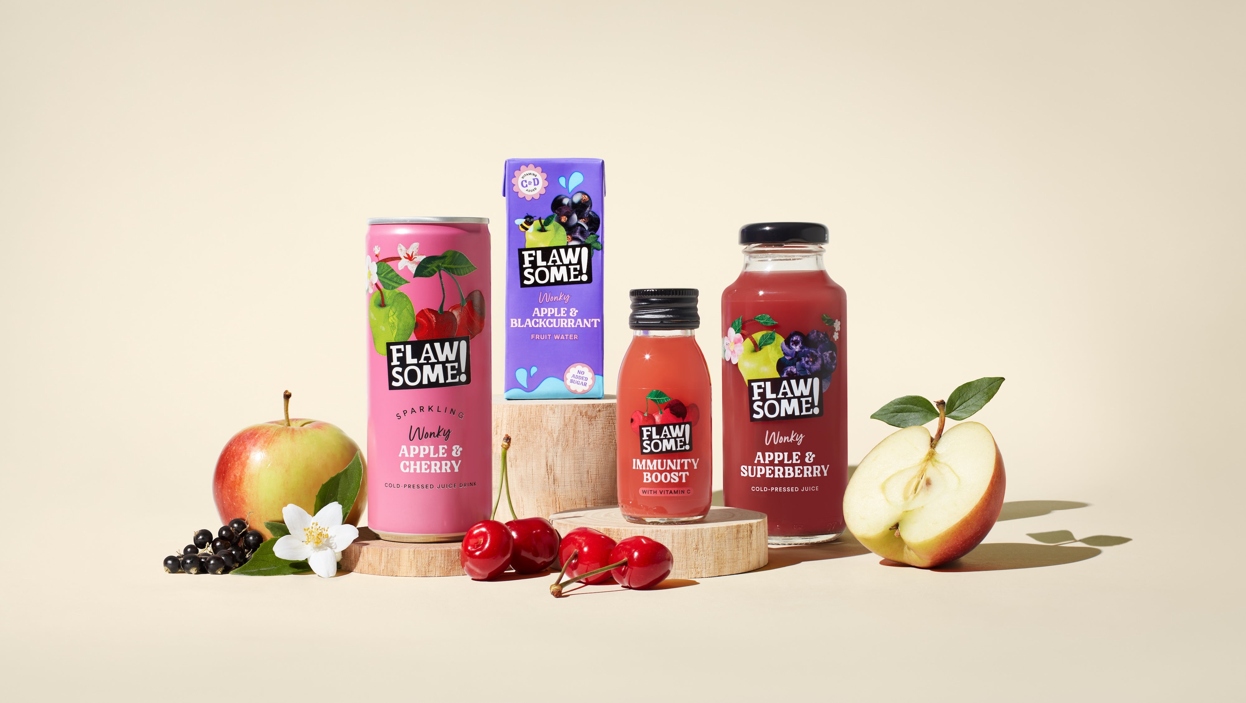Flawsome! Drinks | Cold-Pressed Juice Made from Wonky Fruit 0% Boring
